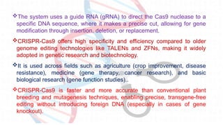 CRISPR-Cas9 Gene Editing in Crop Improvement. | PPTX