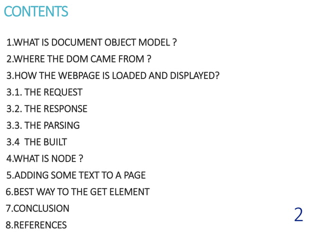 Document Object Model | PPTX
