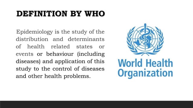 EPIDEMIOLOGY definition and concept part -1.pptx | Infectious Diseases ...