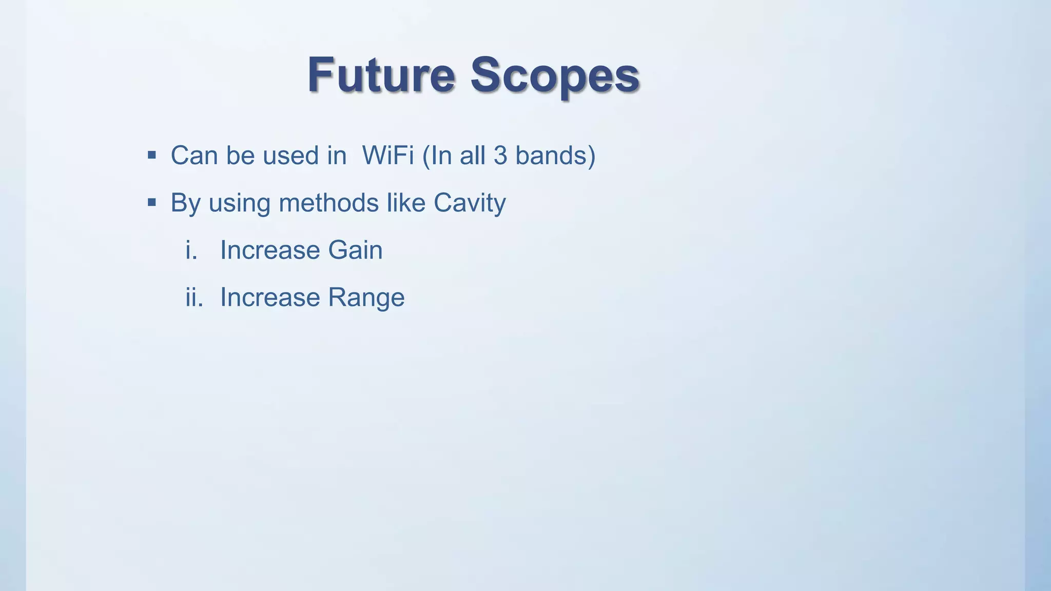 High Gain Directional Antenna for WLAN and Wimax Applications | PPTX