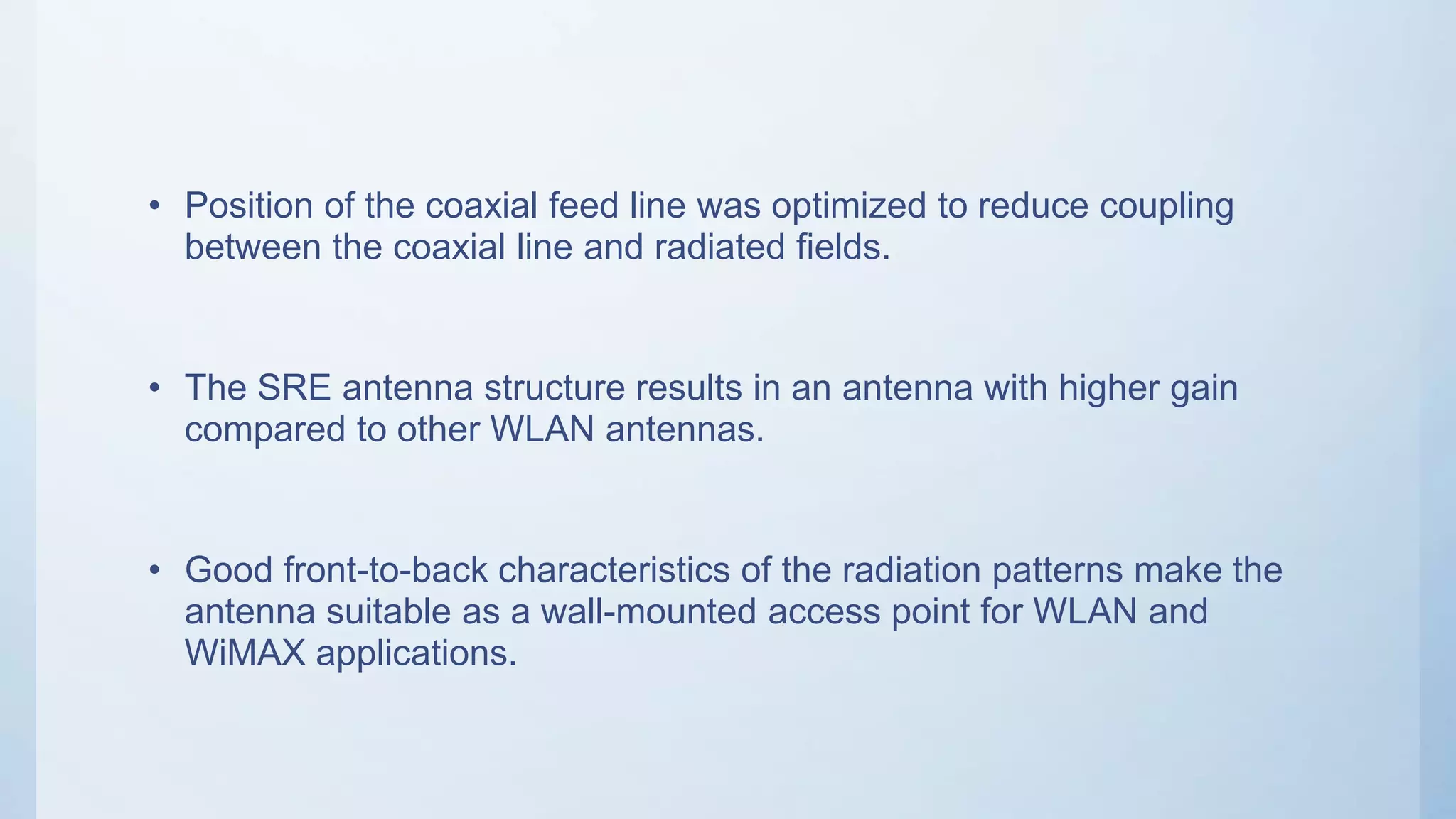 High Gain Directional Antenna for WLAN and Wimax Applications | PPTX