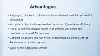 High Gain Directional Antenna for WLAN and Wimax Applications | PPTX