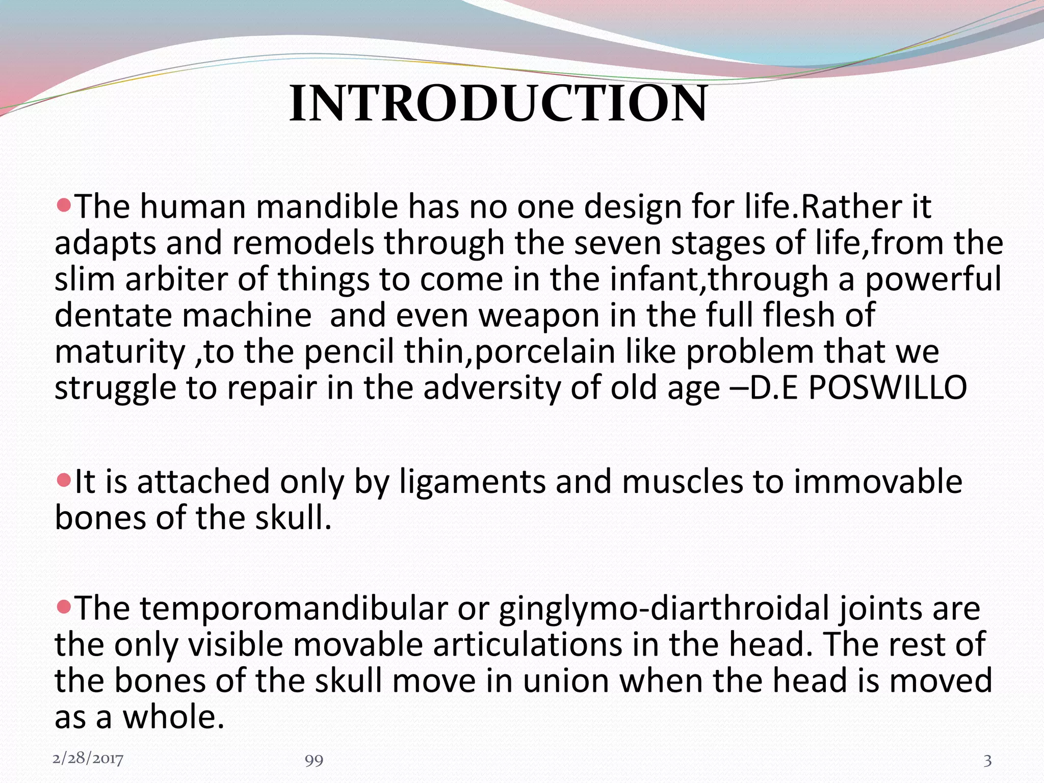 growth and development of mandible | PPTX