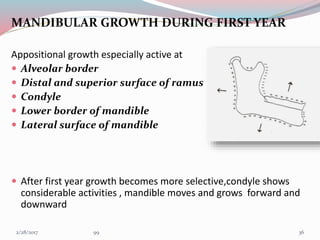 growth and development of mandible | PPTX