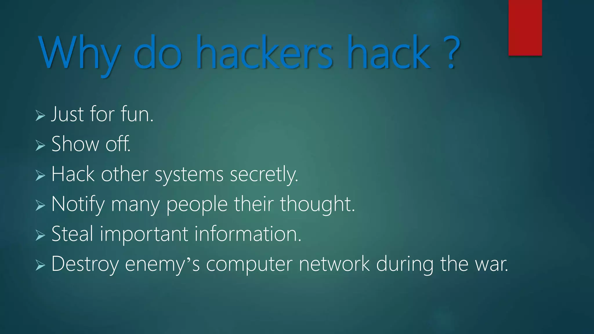 Hacking | PPTX