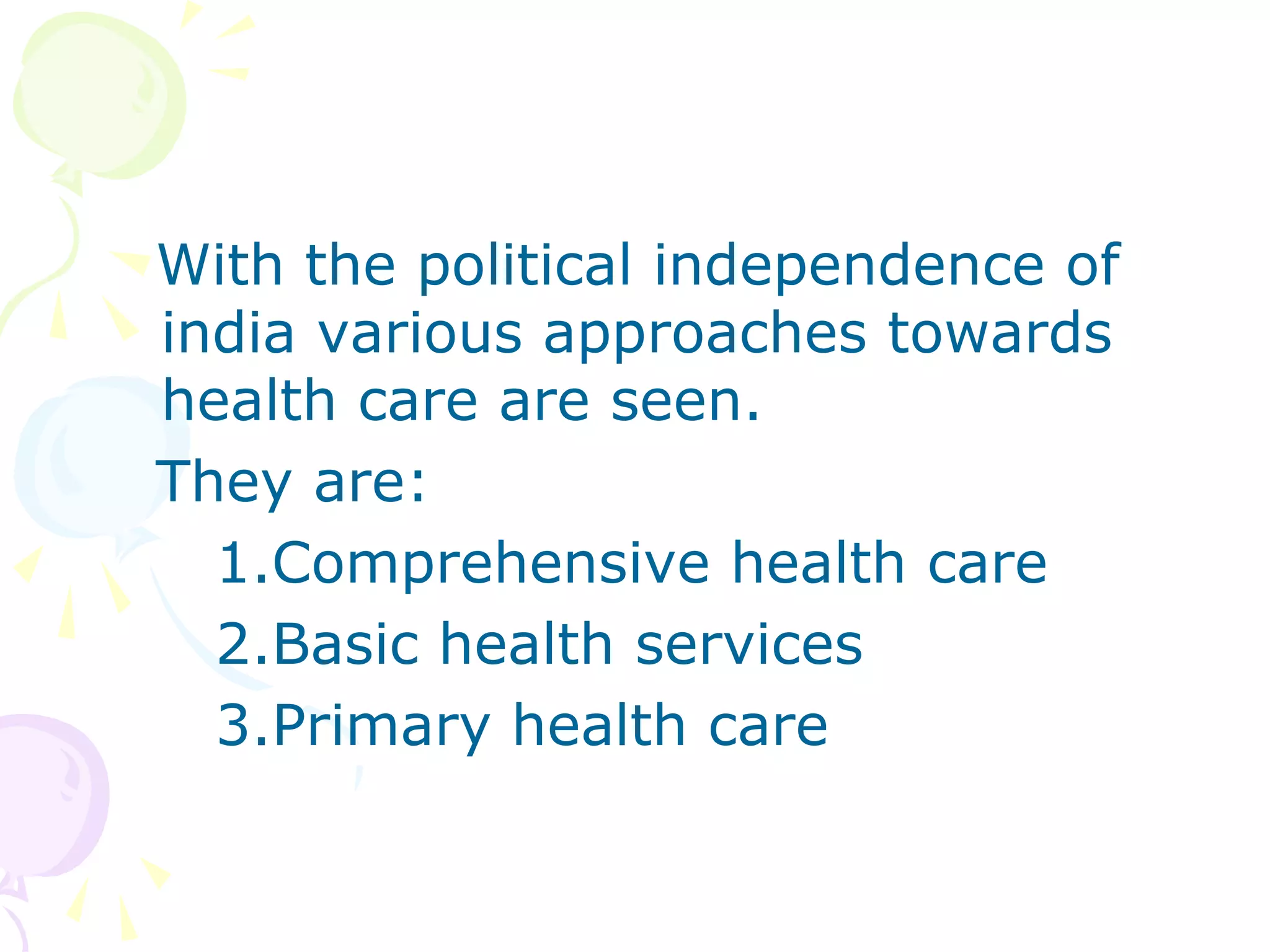 Heath System in India | PPT | Healthcare Industry | Industries