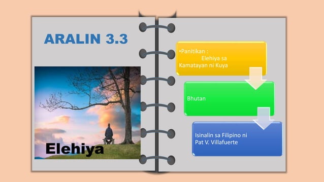 Elehiya Grade 9 lesson in Filipino | PPTX