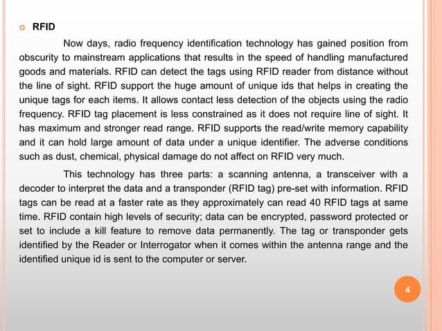 RFID based smart shopping cart and billing system | PPTX | Internet of ...