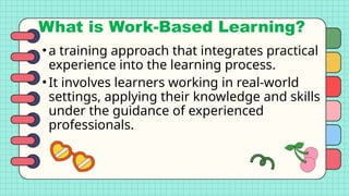 work - based learning material pptx btvted | PPTX
