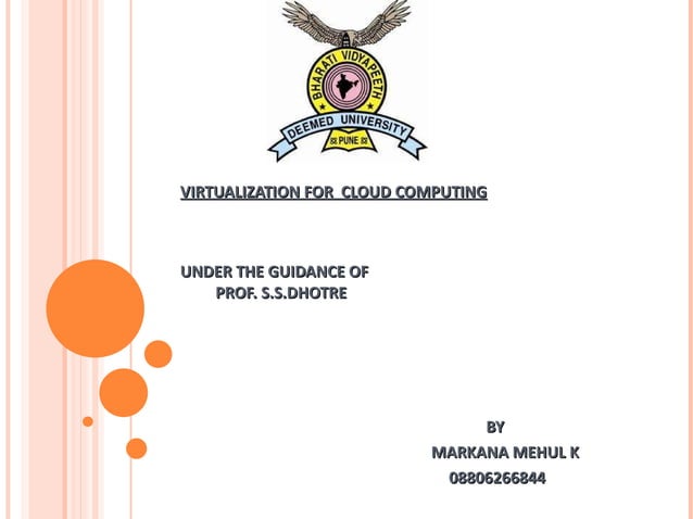 Virtualization in cloud computing ppt | PPT
