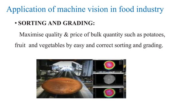 MACHINE VISION IN FOOD INDUSTRY | PPTX | Cameras and Camcorders ...