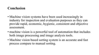 MACHINE VISION IN FOOD INDUSTRY | PPTX
