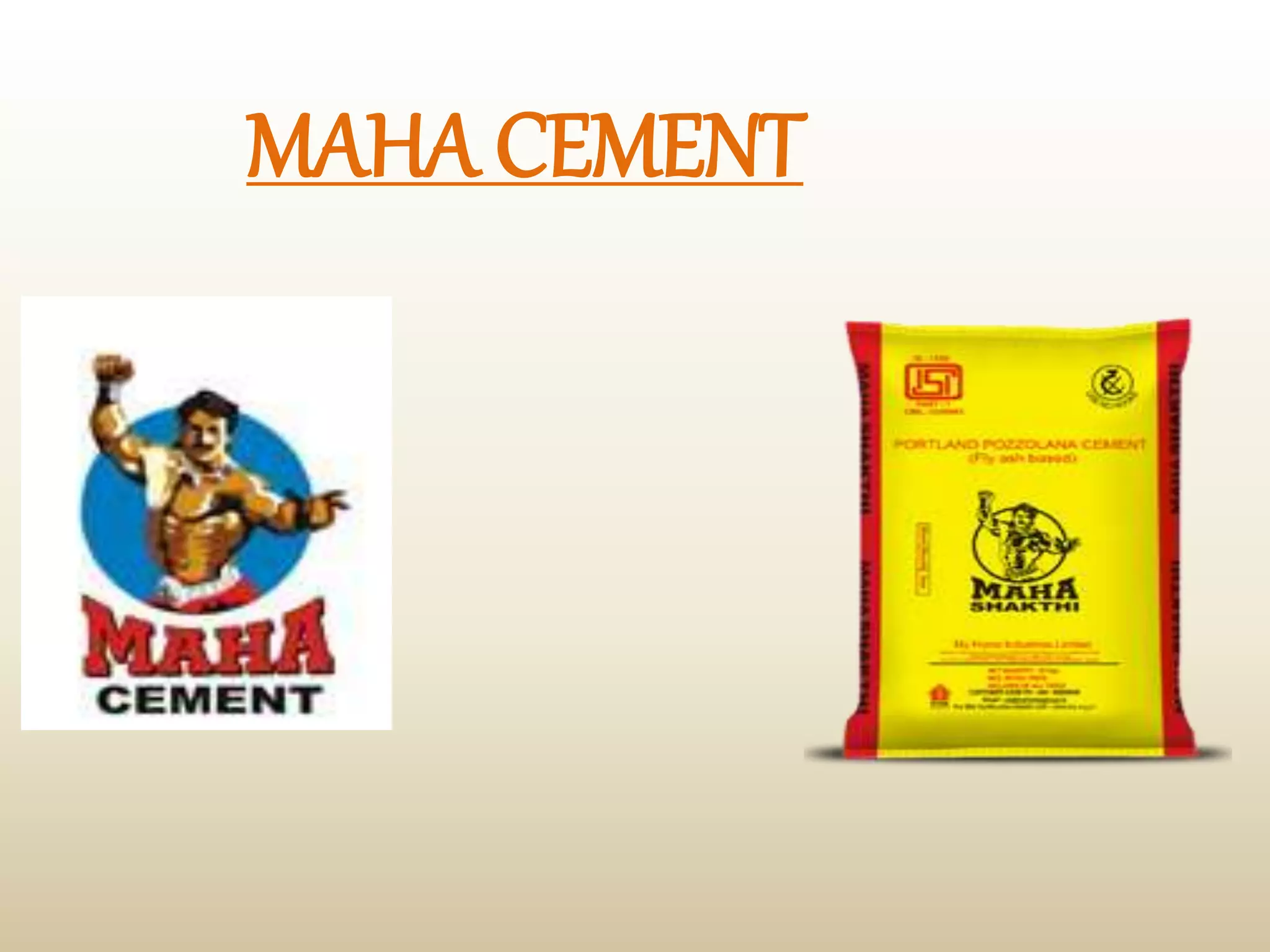 MAHA cement PPT By Balaji (MVGR) | PPTX
