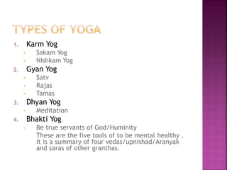 MENTAL HEALTH THROUGH GEETA KARMYOG | PPTX