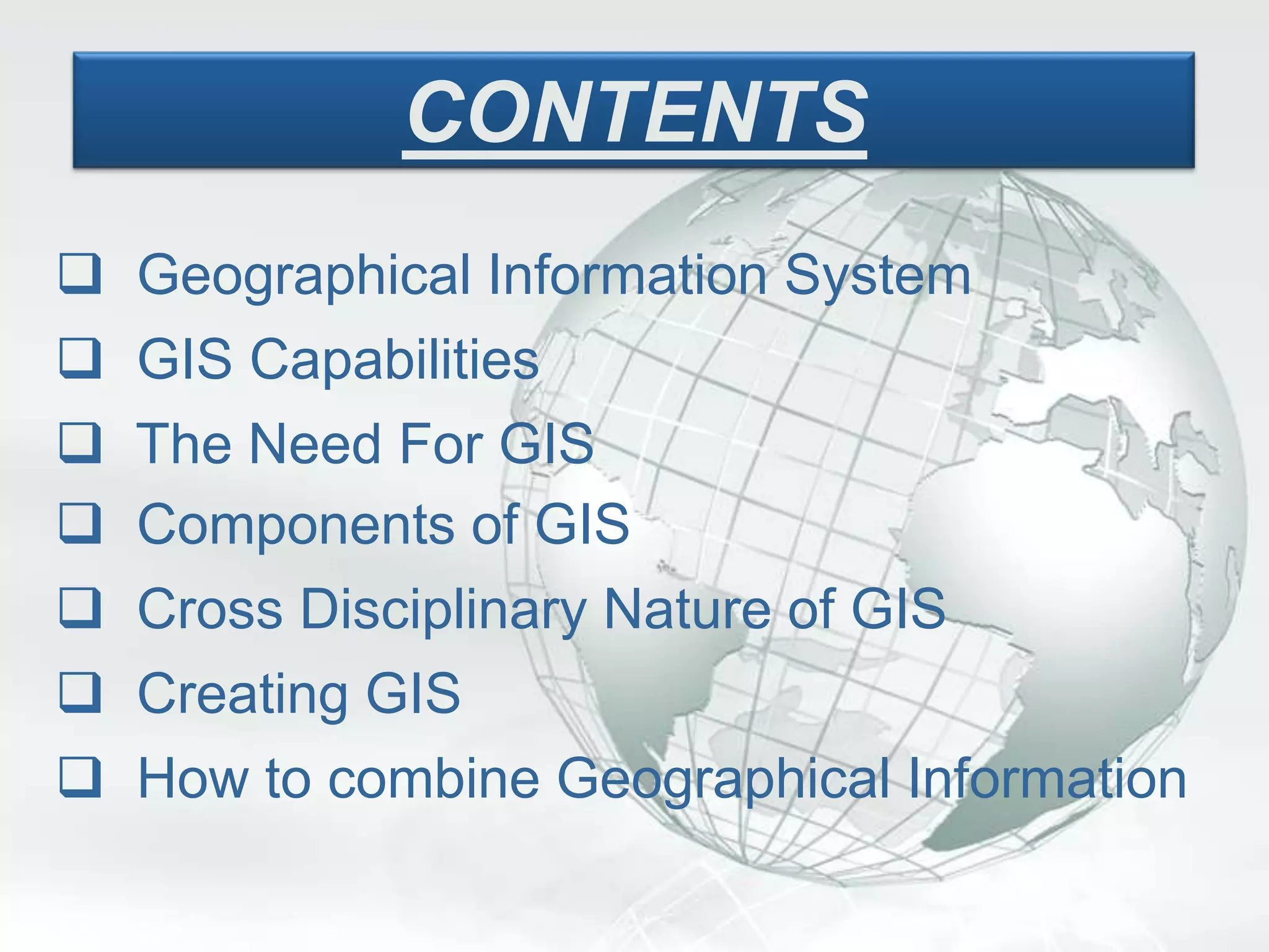 My ppt on gis | PPTX