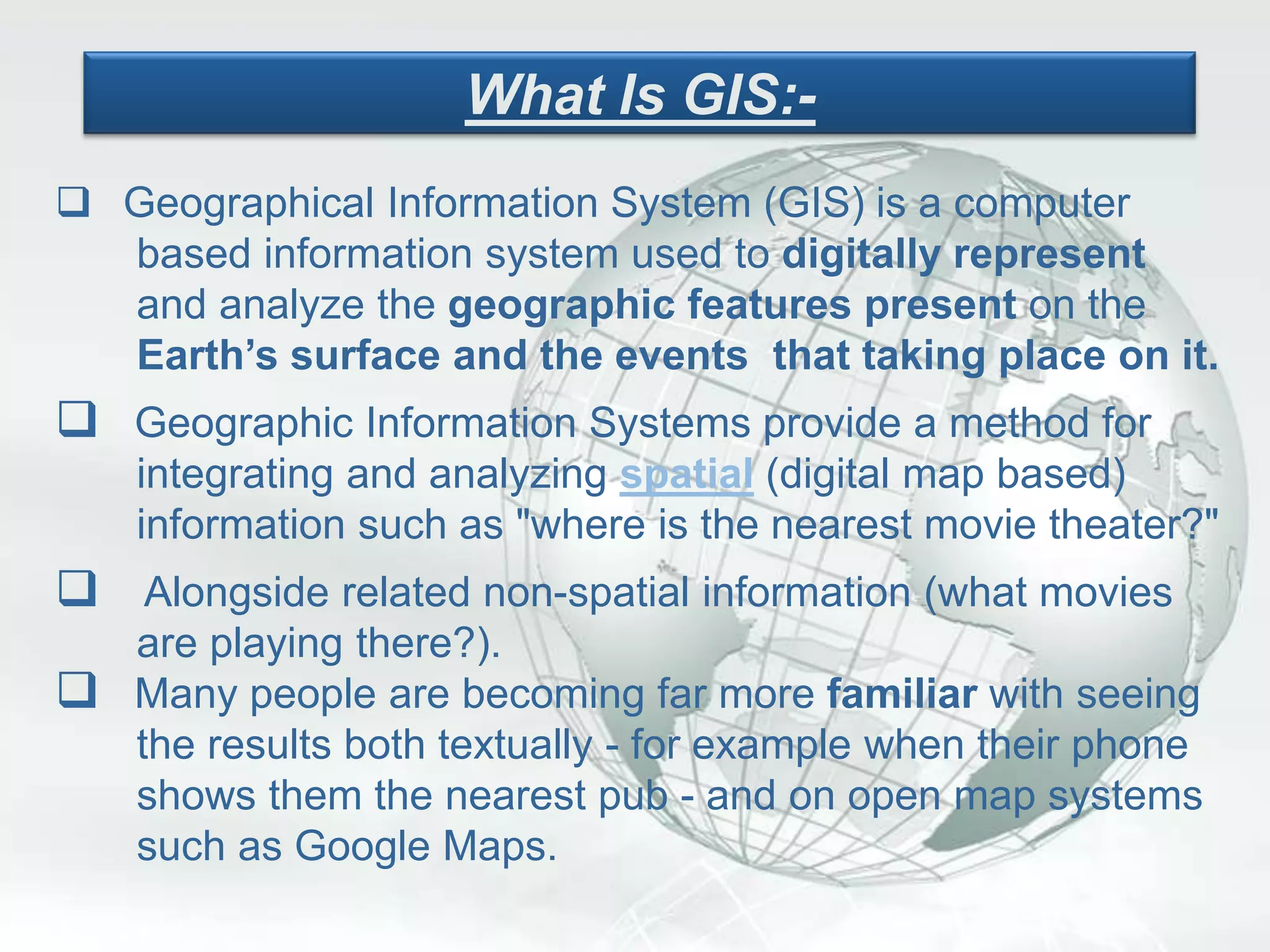 My ppt on gis | PPTX