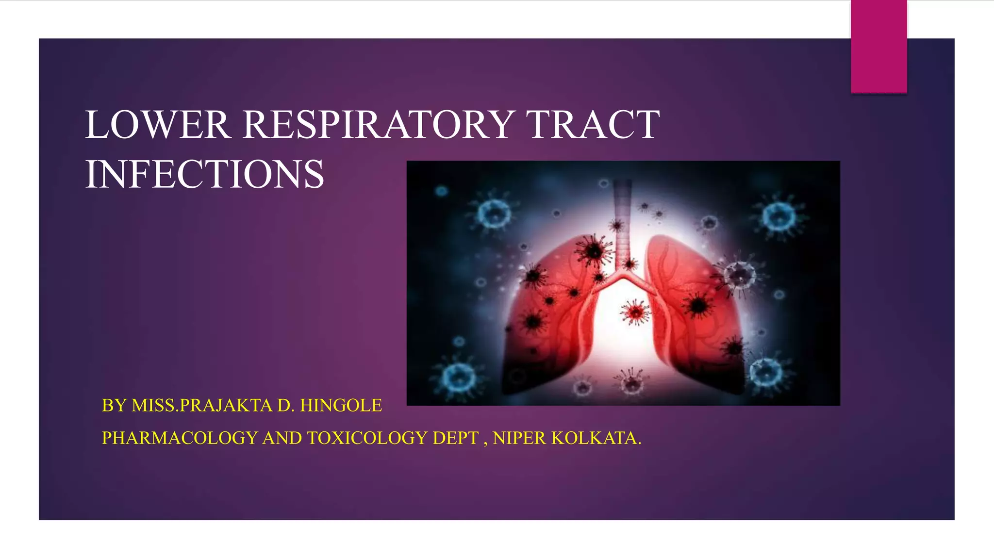 Lower Respiratory Tract Infections | PPTX