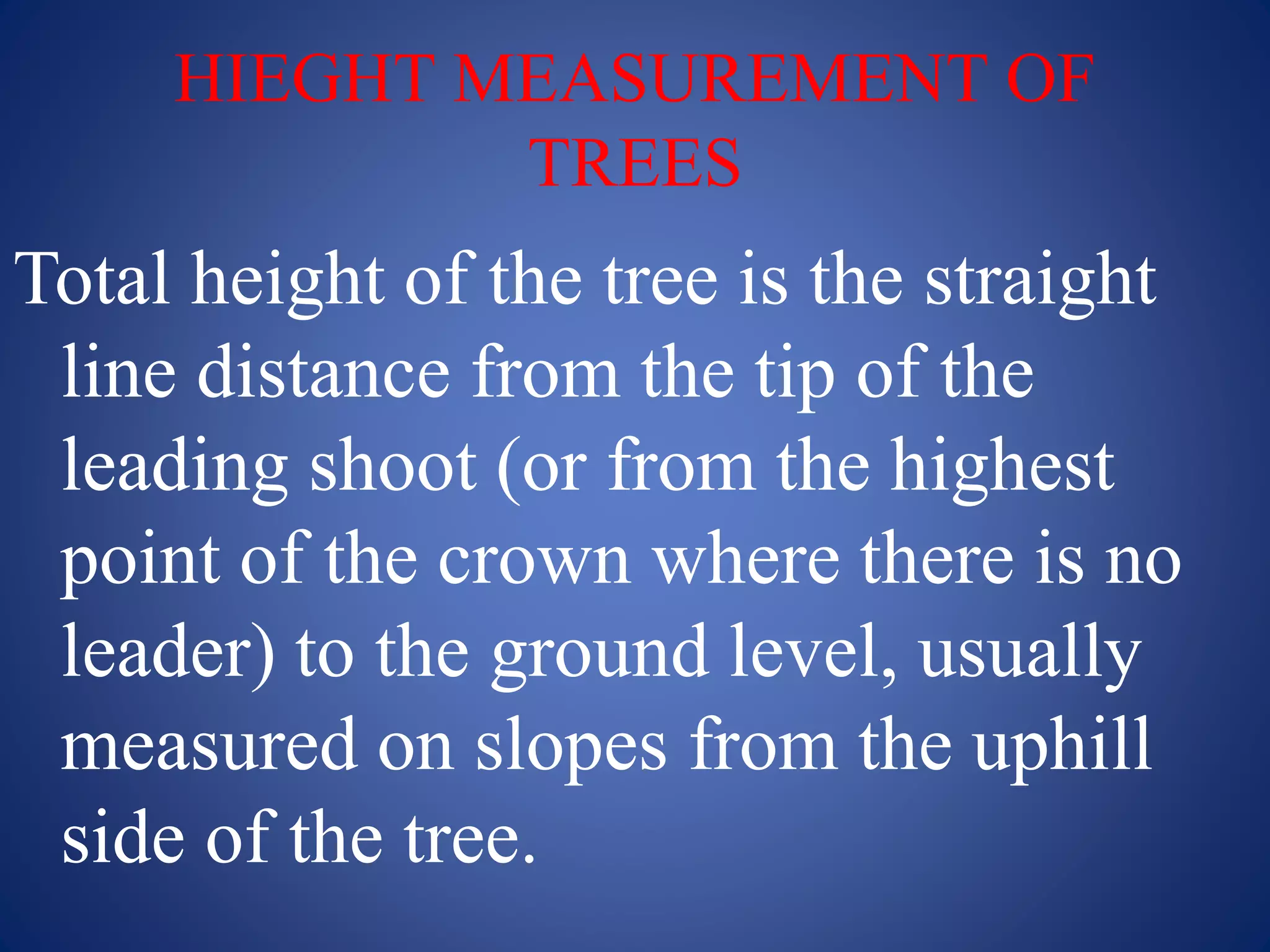 FOREST MENSURATION | PDF
