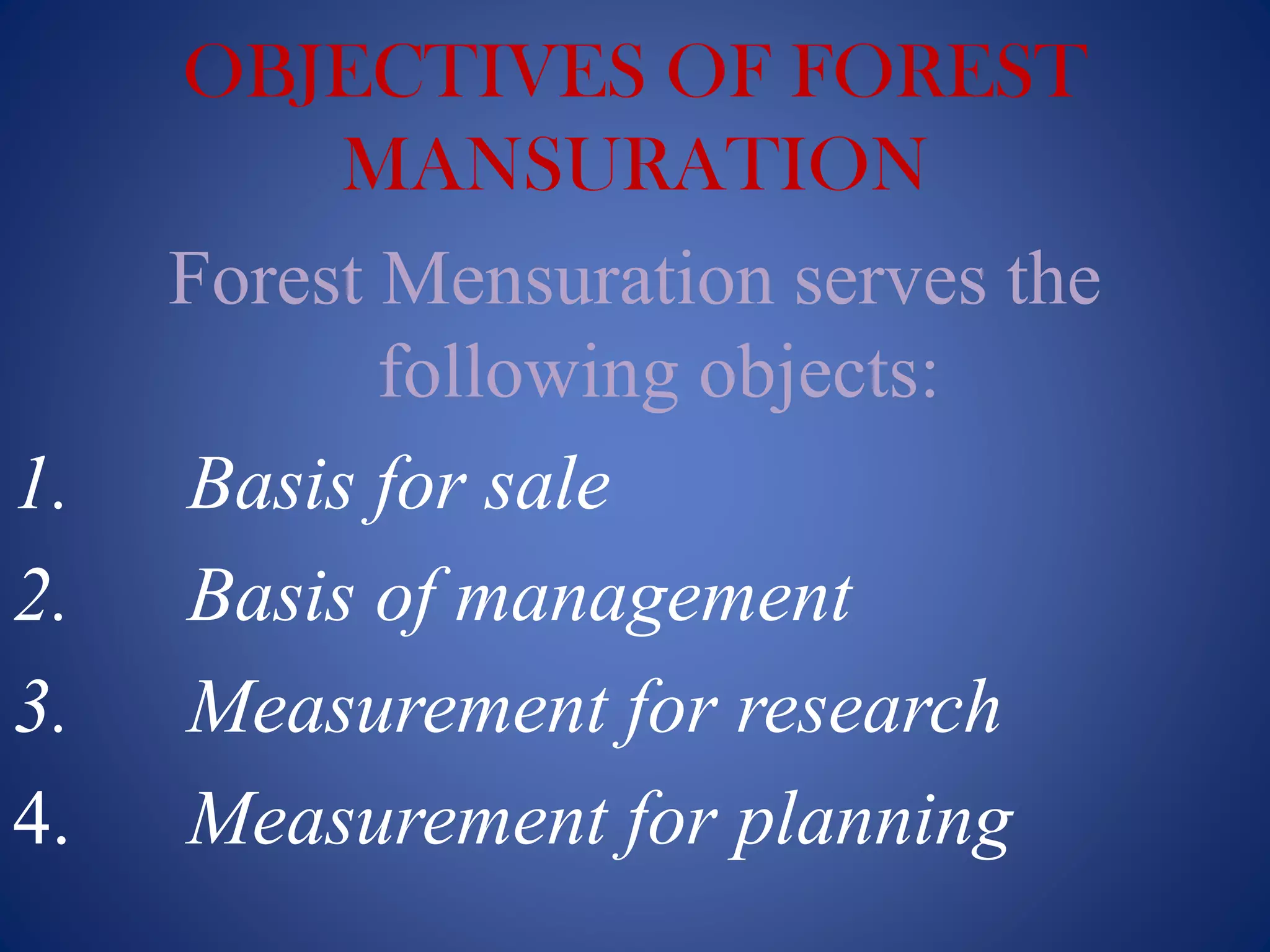 FOREST MENSURATION | PDF