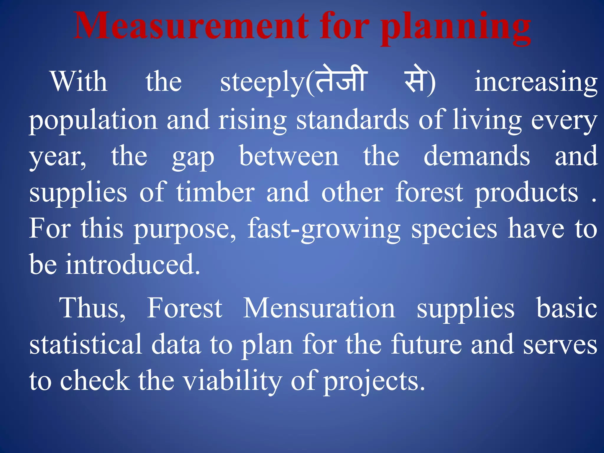 FOREST MENSURATION | PDF