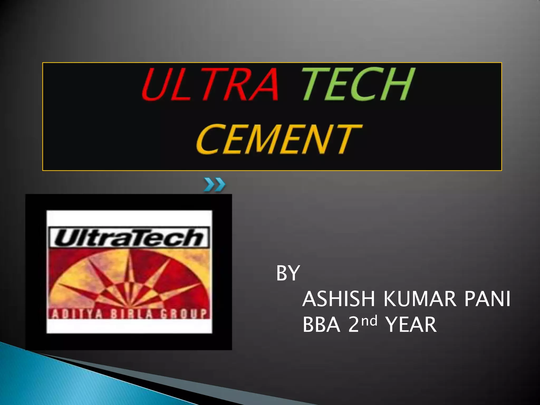 My ppt presentation on ultra tech cement copy | PPTX