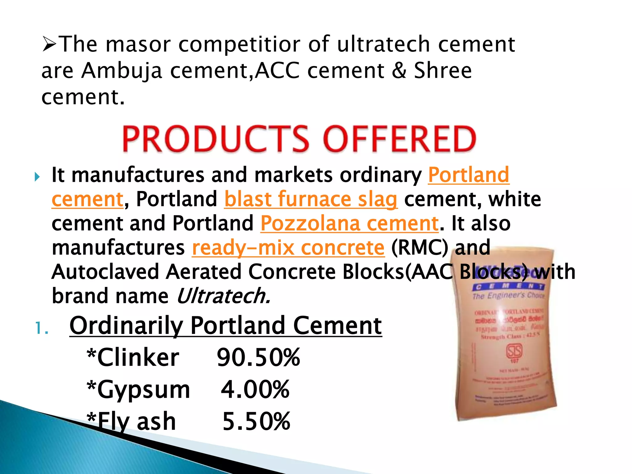 My ppt presentation on ultra tech cement copy | PPTX