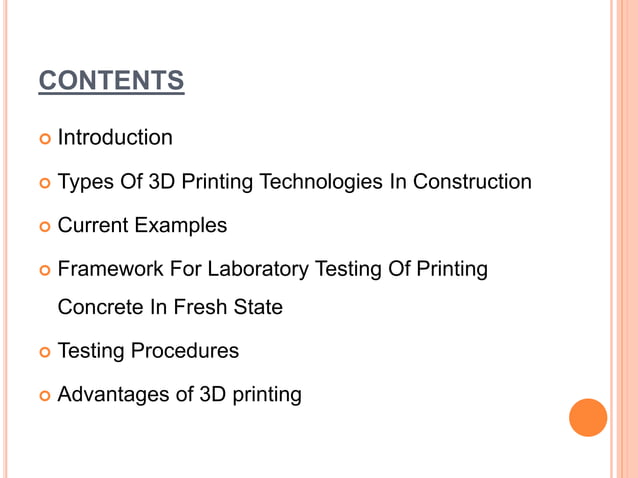3D printing technology in building construction | PPTX