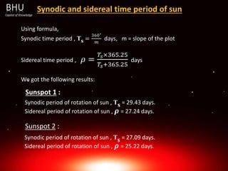 Determination of Solar Rotation | PPTX