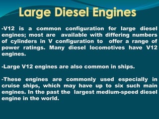 CONSTRUCTION AND USE OF V-12 ENGINE | PPTX