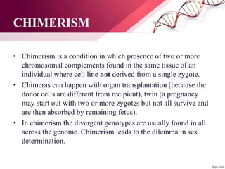 Mosaicism and chimerism | PPT