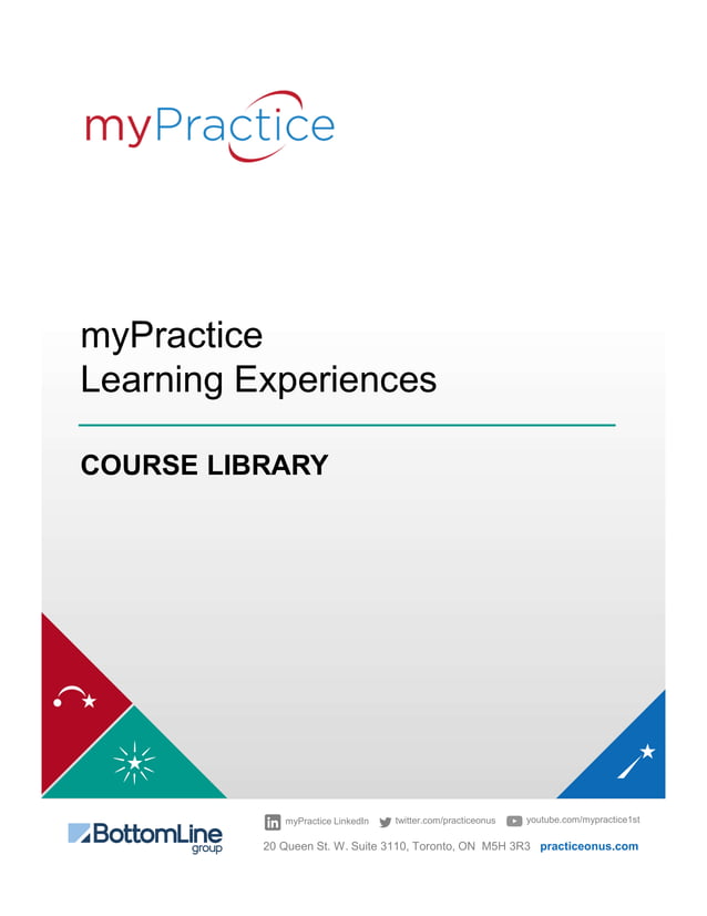 myPractice Learning Experiences > Course Library | PDF | Workshops and ...