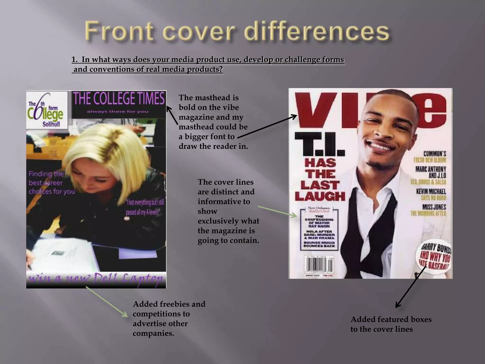 My preliminary task evaluation | PPTX | Desktop Publishing | Computer Software and Applications