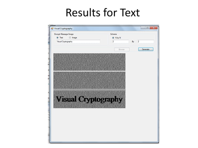 Visual CryptoGraphy | PPTX | Programming Languages | Computing