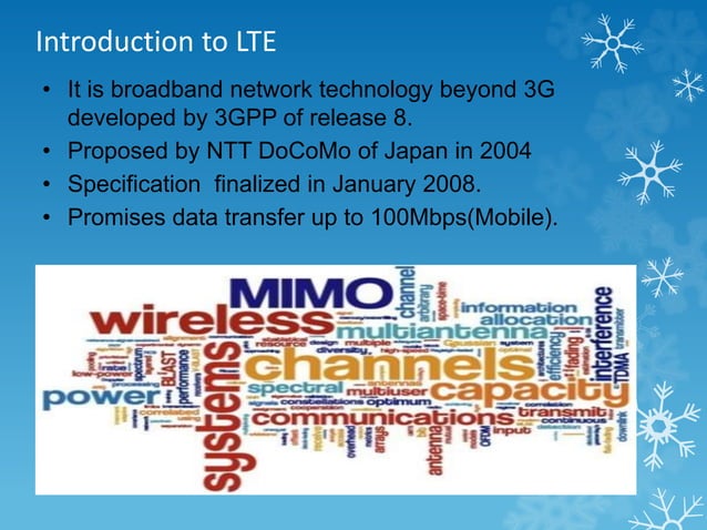 LTE Introduction - Hello World to LTE | PPT