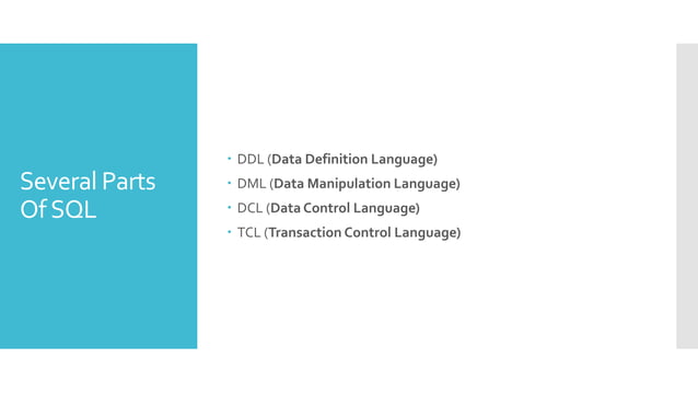 Structured Query Language (SQL) | PPTX
