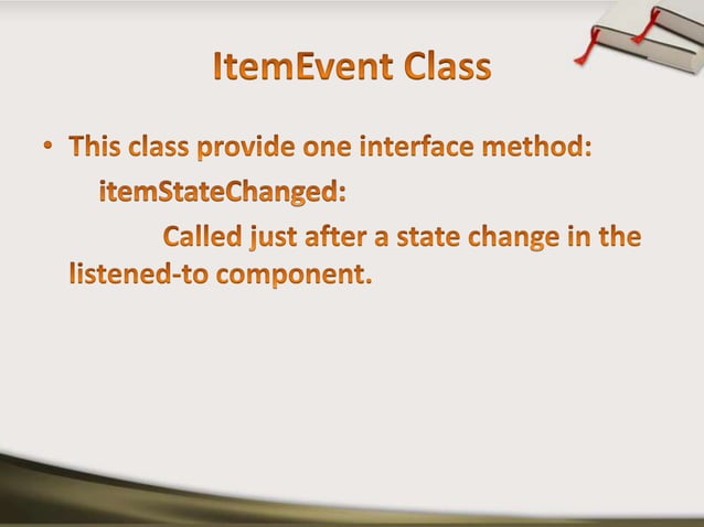 Event Handling in java | PPT