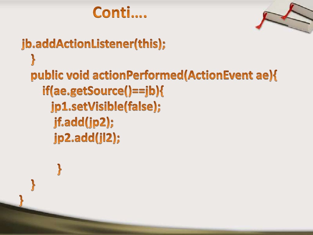 Event Handling In Java
