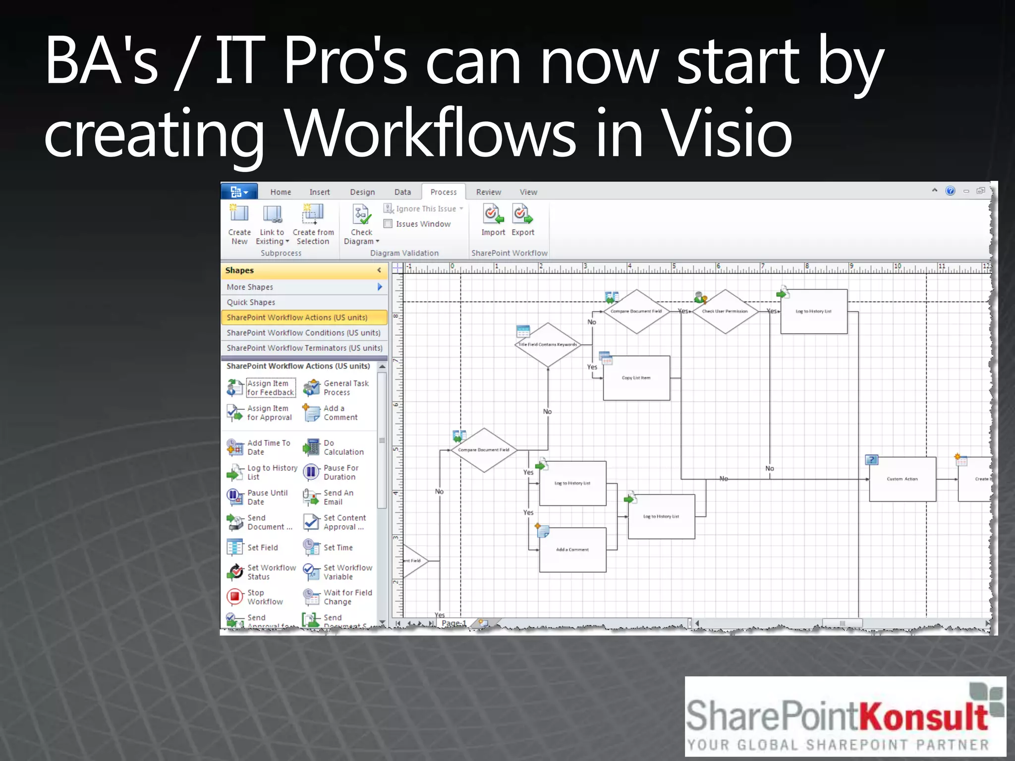Overview: Creating Workflows with Visio, InfoPath and SharePoint Designer 2010 | PPT
