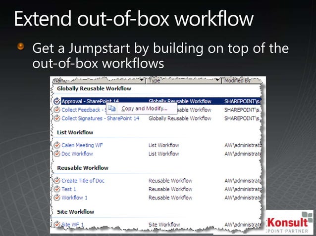 Overview: Creating Workflows with Visio, InfoPath and SharePoint Designer 2010 | PPTX | Computer ...