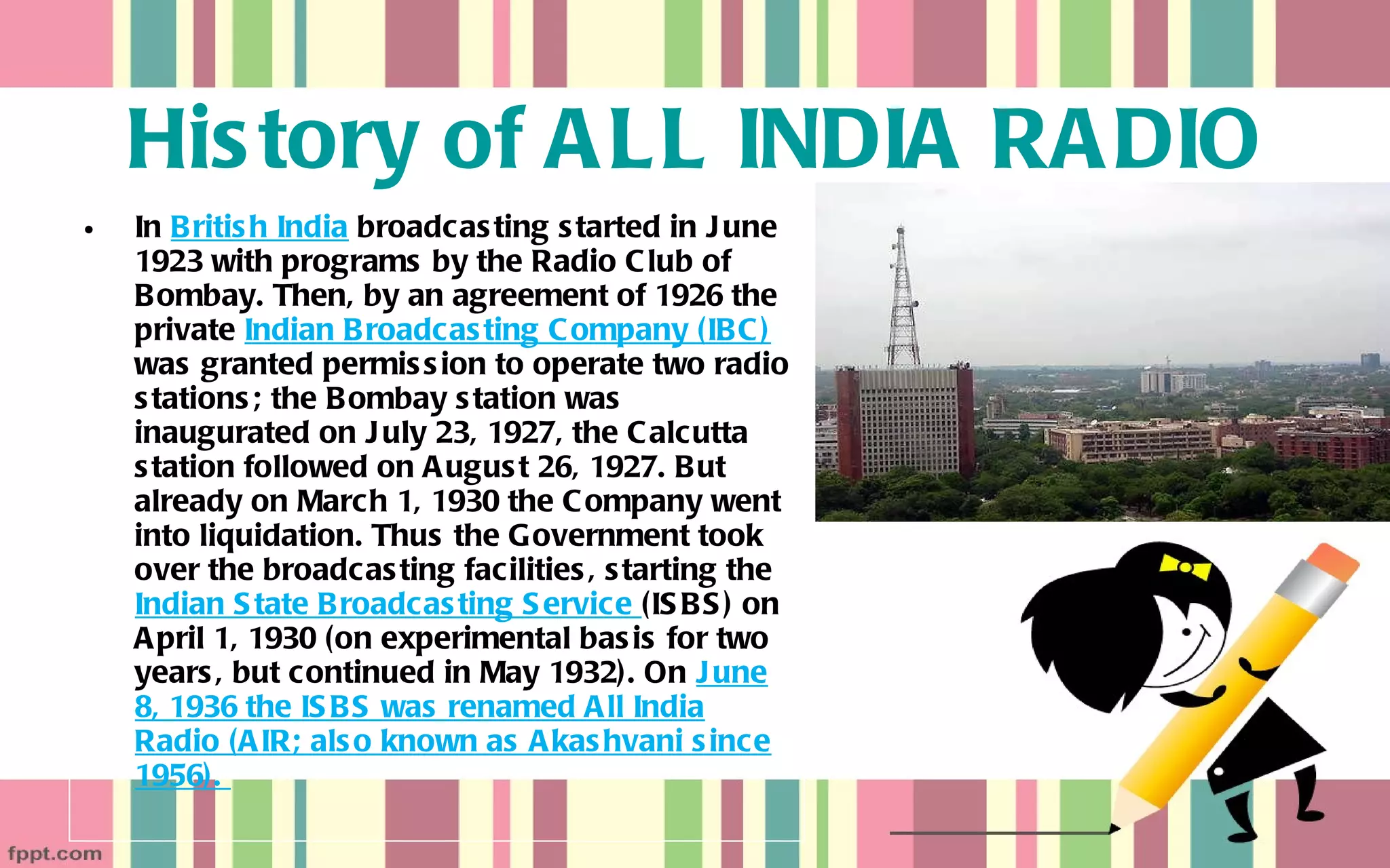 Presentation on ALL INDIA RADIO | PPT