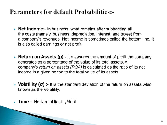 "Credit Risk-Probabilities Of Default" | PPTX | Stocks and Bonds ...