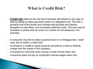 "Credit Risk-Probabilities Of Default" | PPTX