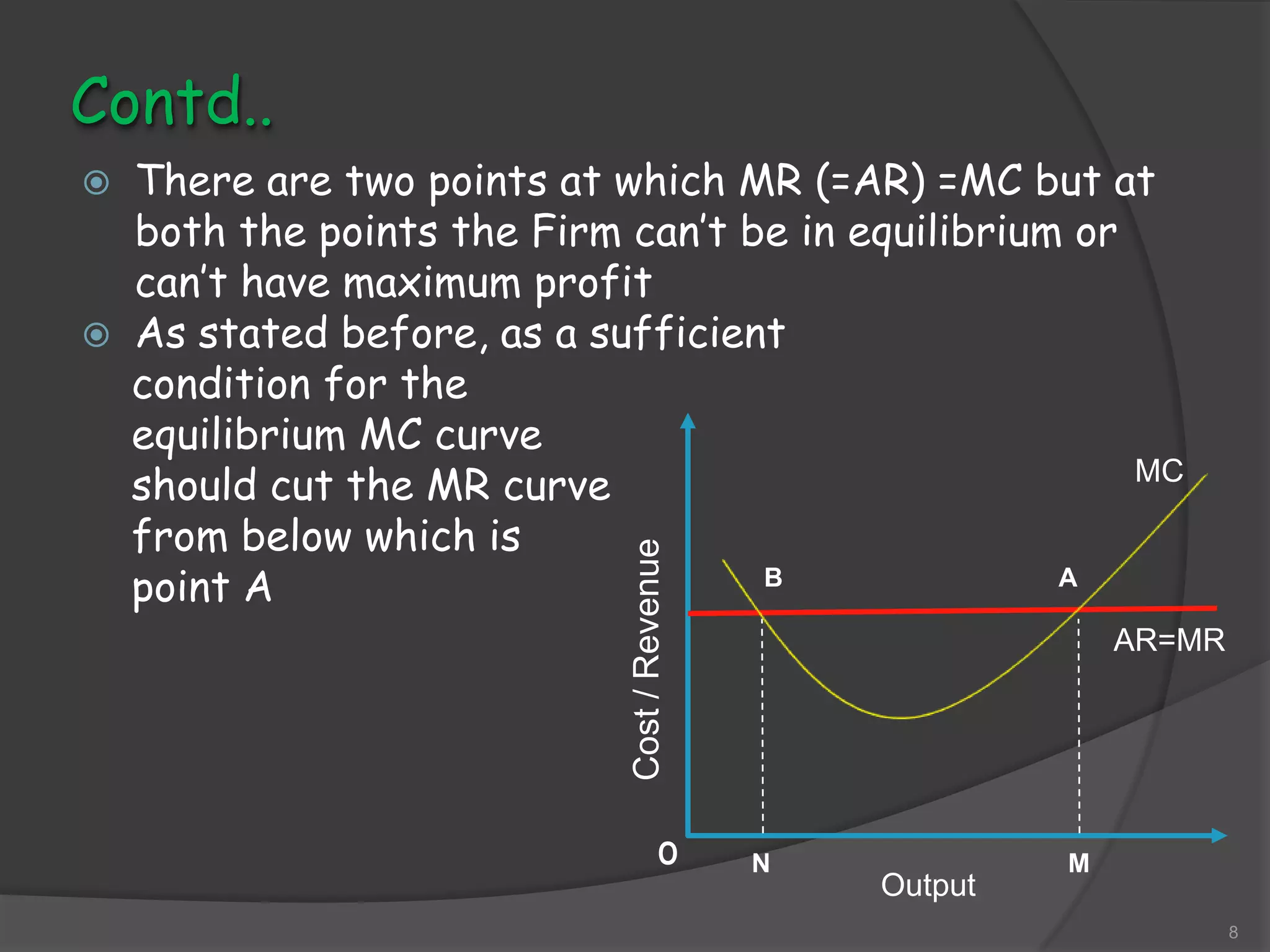 Equilibrium of Firm Under Perfect Competition | PPTX