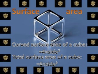 SURFACE AREA AND VOLUME PPT BY GAGAN PRASAD | PPT