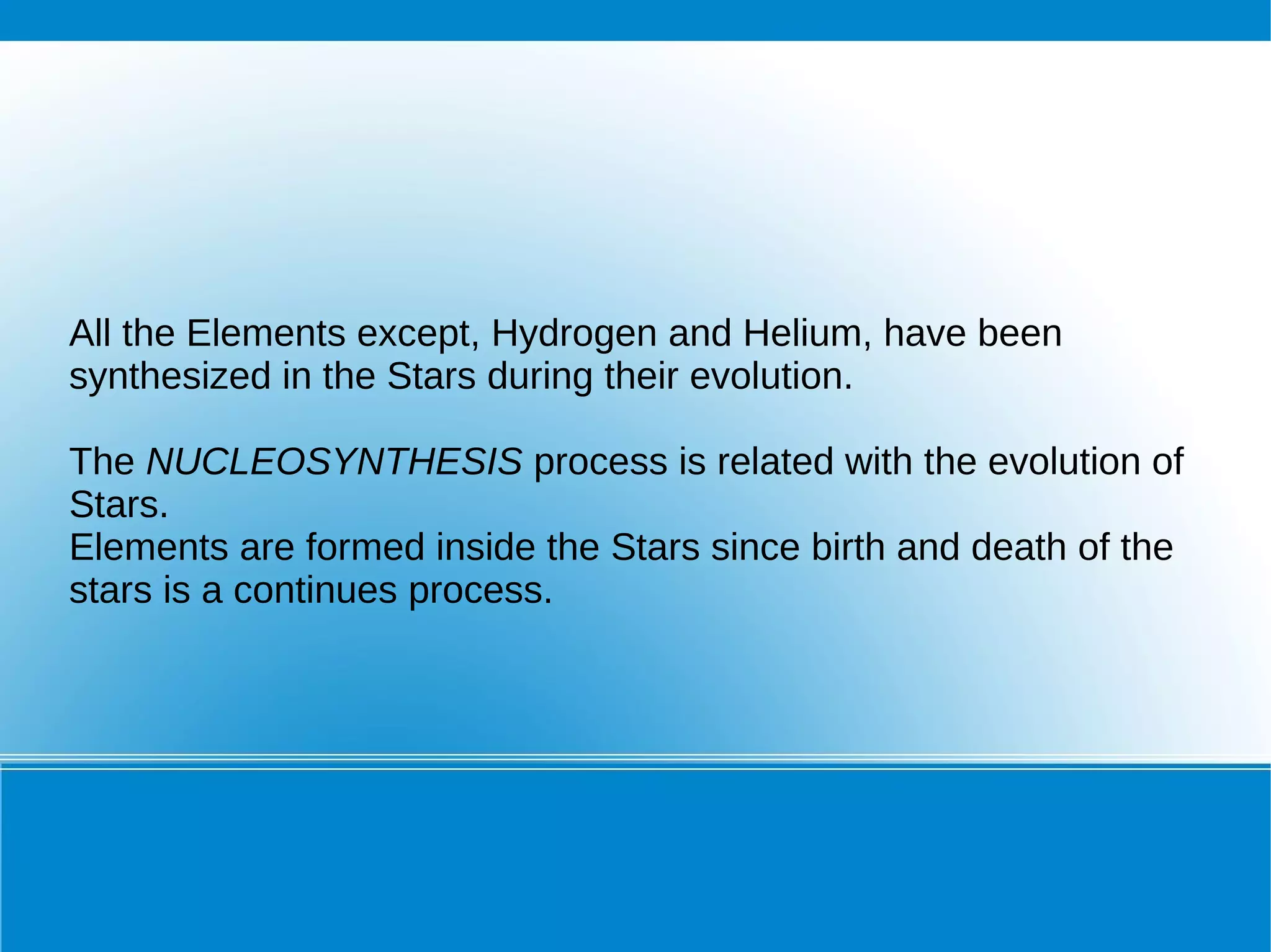 Stellar Nucleosynthesis by Tarun P. Roshan, | PDF