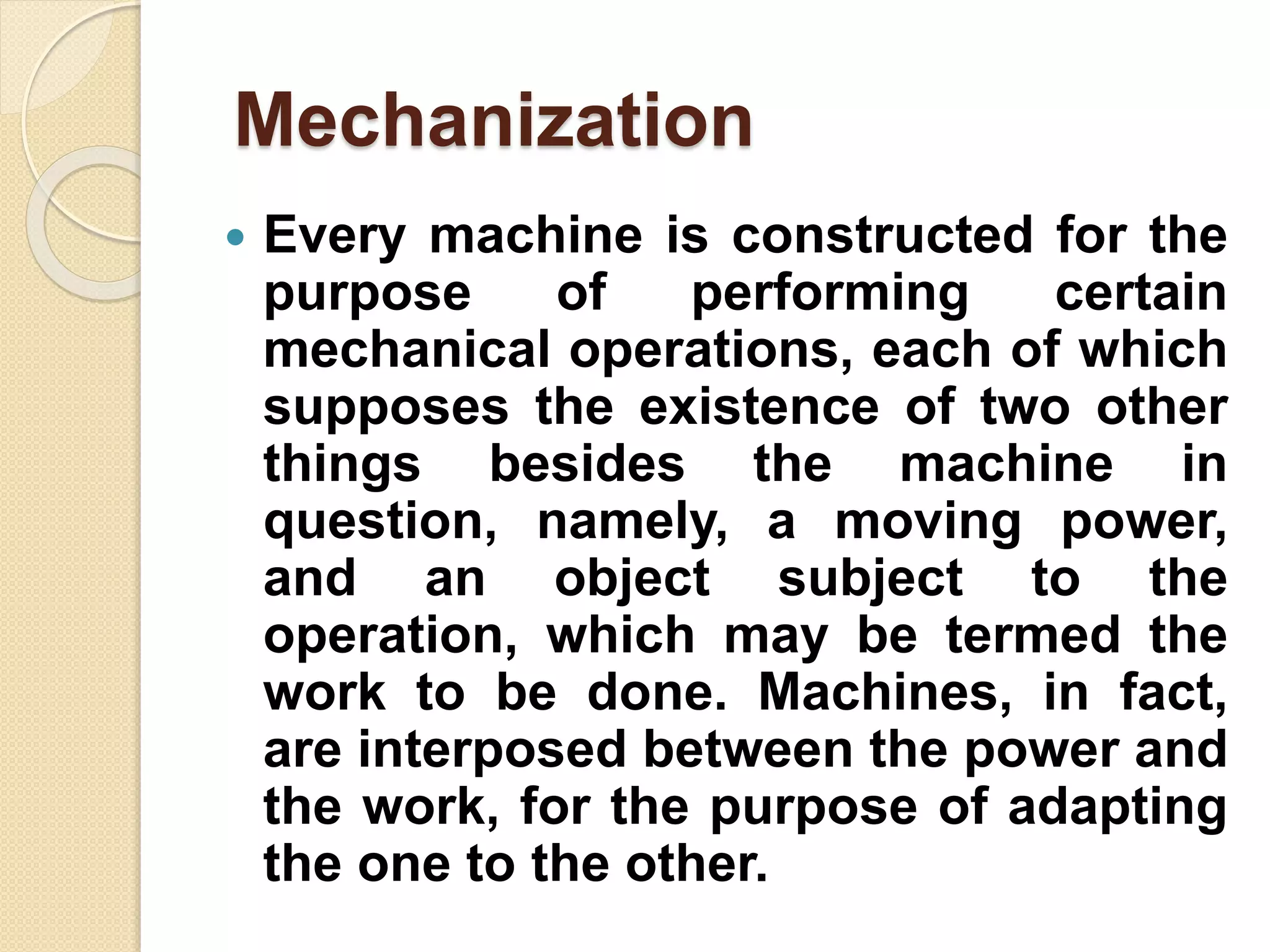 MECHANIZATION OF AGRICULTURE | PPTX