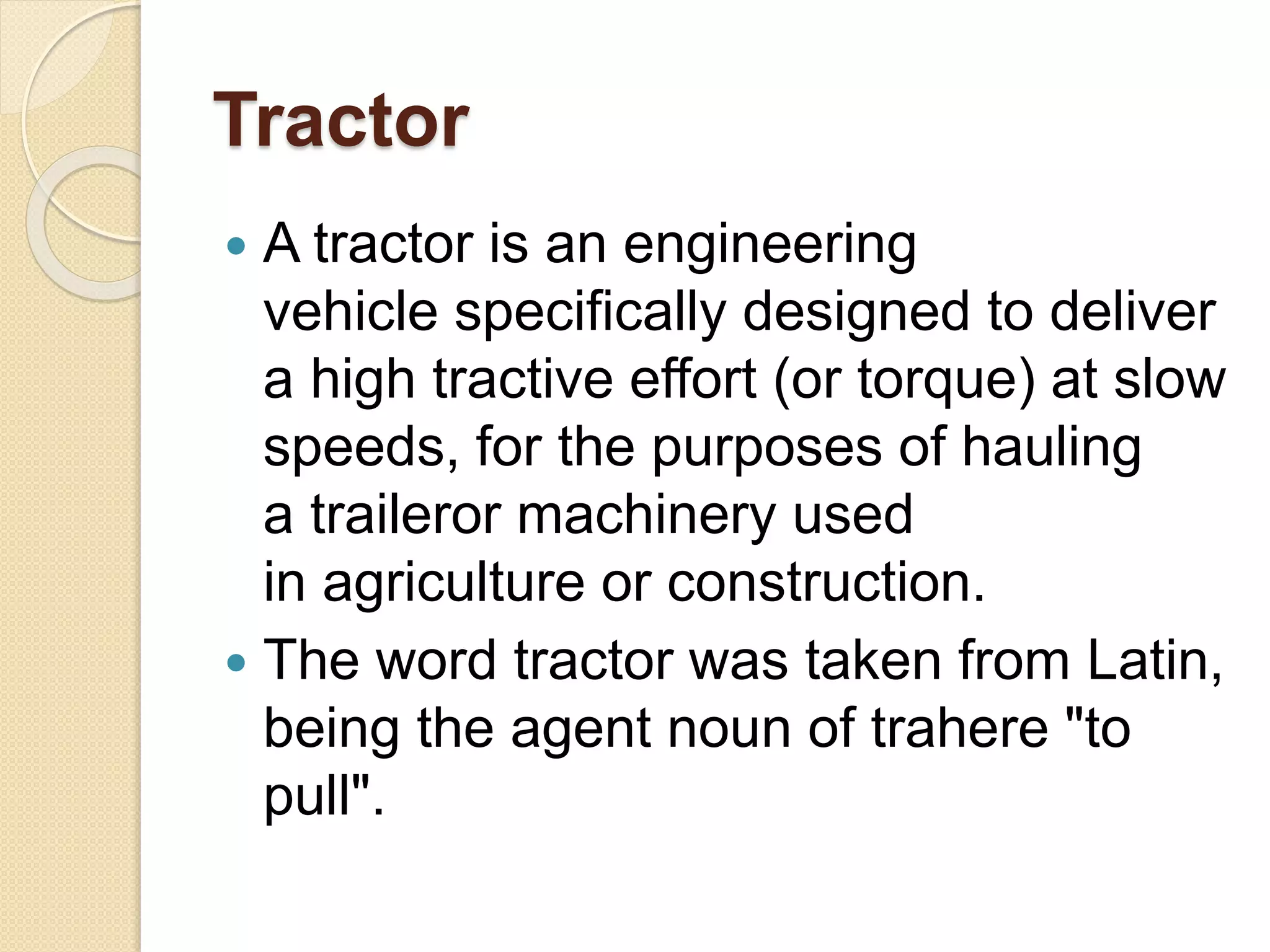 MECHANIZATION OF AGRICULTURE | PPTX