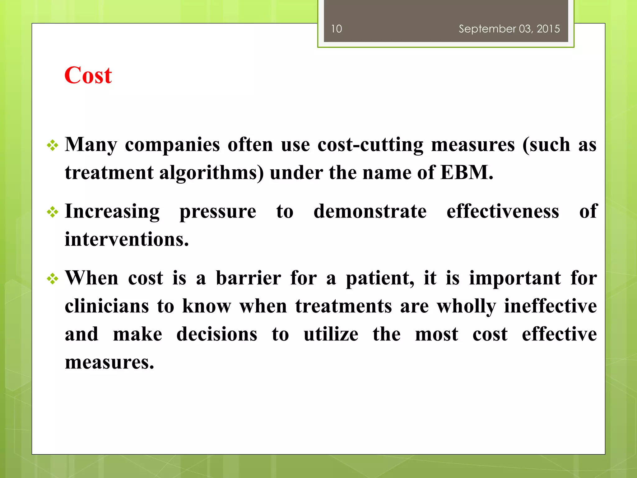 Evidence Based Medicine | PPTX