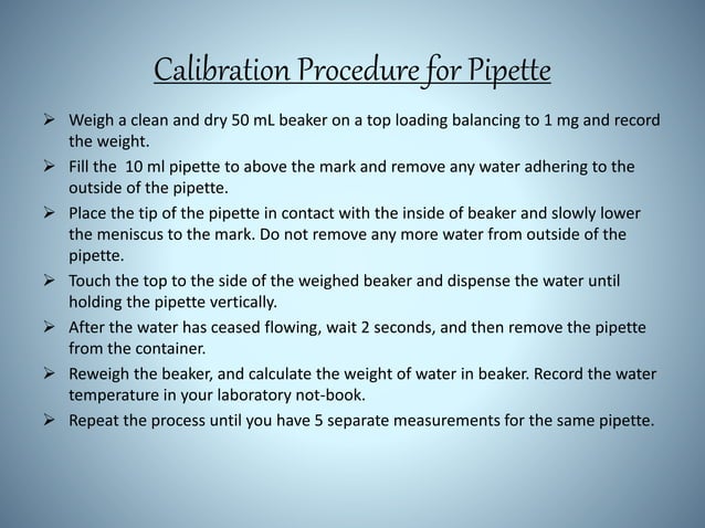 Calibration,Quality & Type of Glassware | PPTX | Chemistry | Science