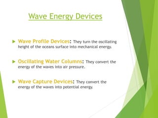 wave power & wave energy | PPTX